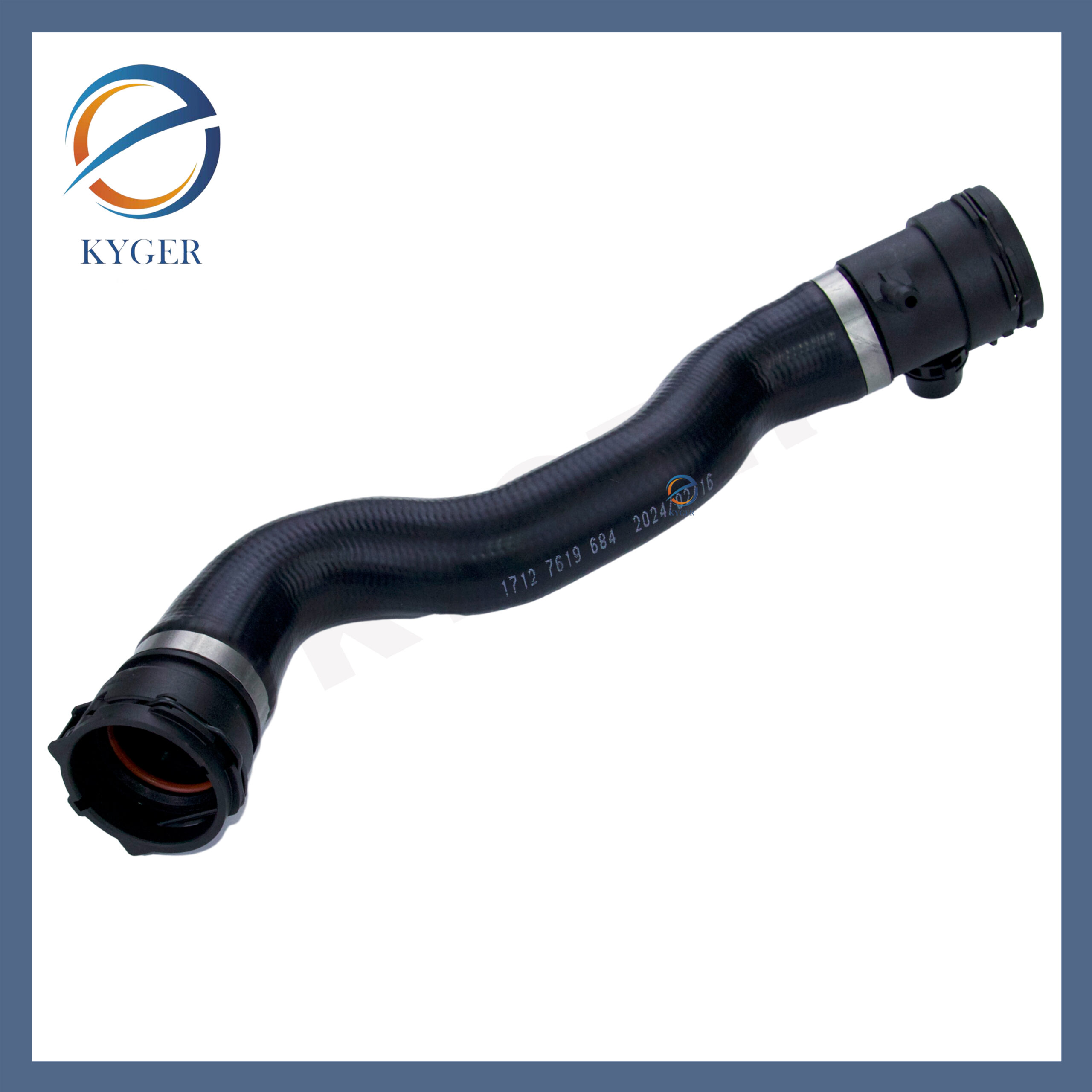 17127619684 Engine Radiator Coolant Hose 1712 7619 684 For BMW F07 F10 ...
